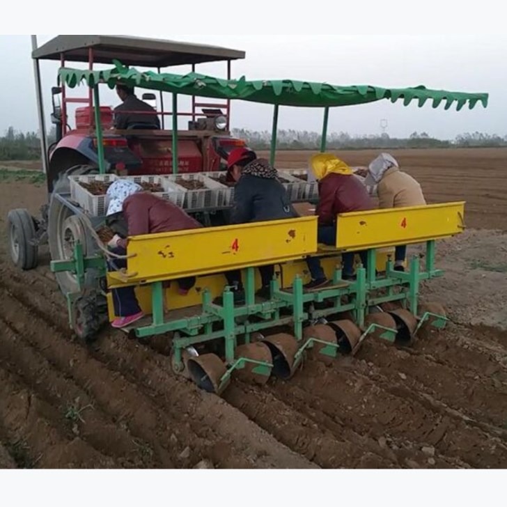 Seed Planting Machine Caterpillar Watermelon Seedling Planter Three ...